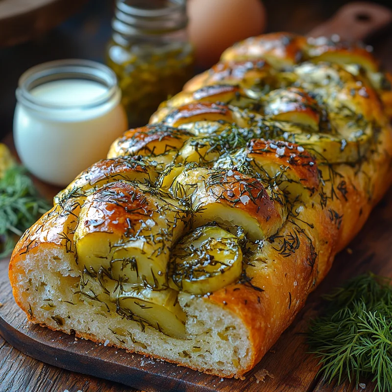 Warm & Wonderful Homemade Dill Pickle Bread Recipe
