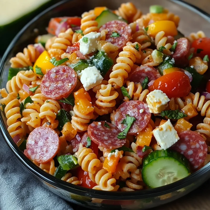 Easy & Delicious High-Protein Italian Pasta Salad Recipe
