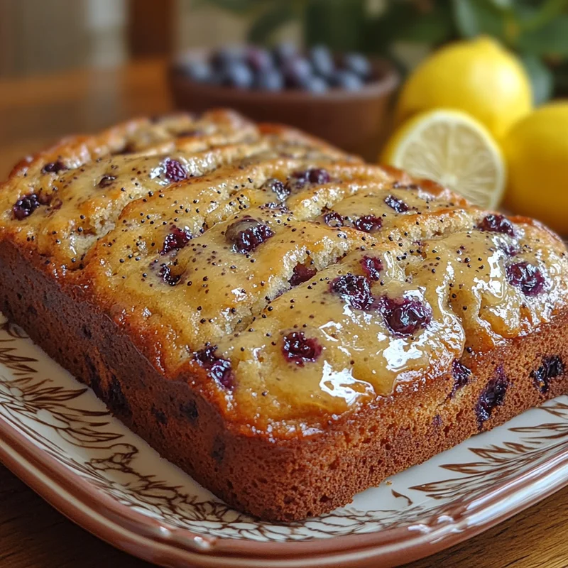 Quick & Easy Lemon Blueberry Poppy Seed Sweet Bread Recipe