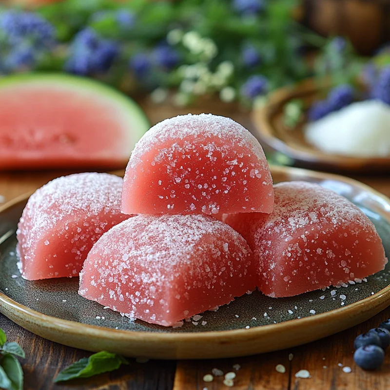 Easy & Adorable Homemade Watermelon Mochi Recipe