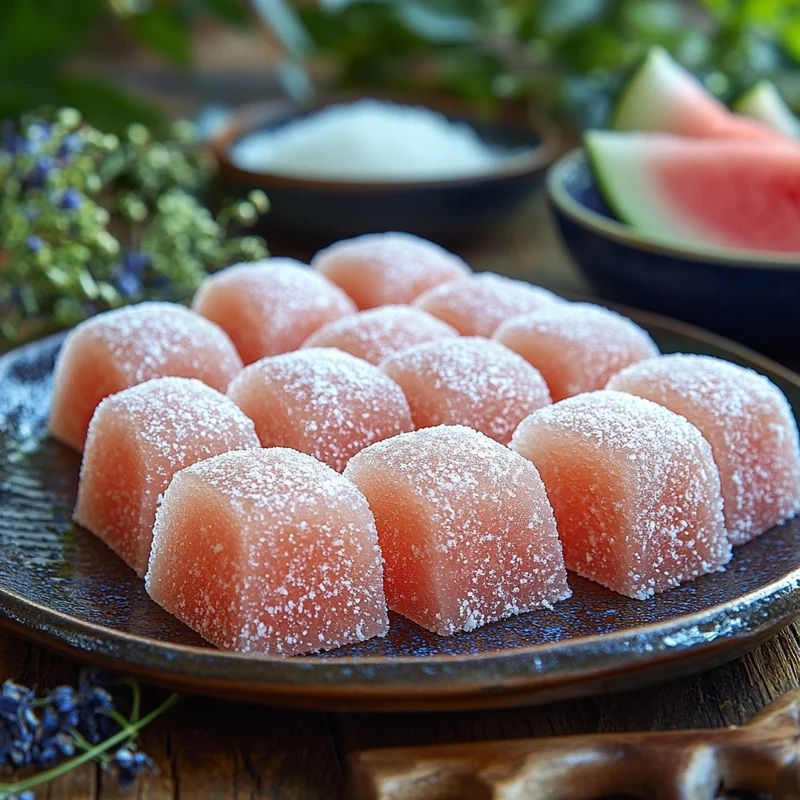 Easy & Adorable Homemade Watermelon Mochi Recipe