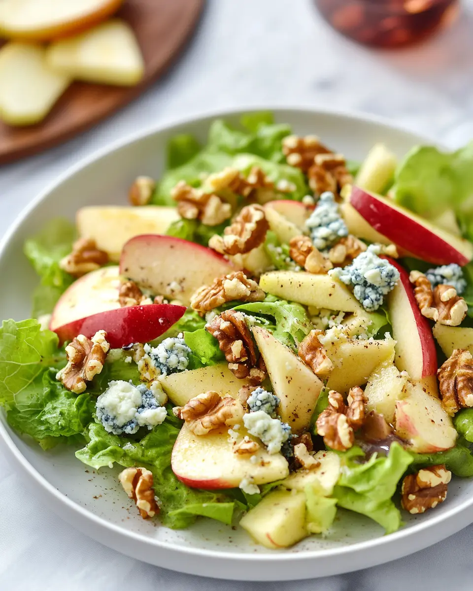 Apple Walnut Blue Cheese Salad: A Bold & Crunchy Delight - Cook Ease Now