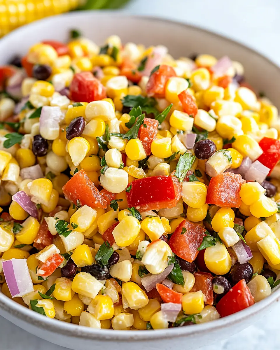 Corn Salad Bliss: The Best Crunchy Recipe for Fresh Flavors - Cook Ease Now