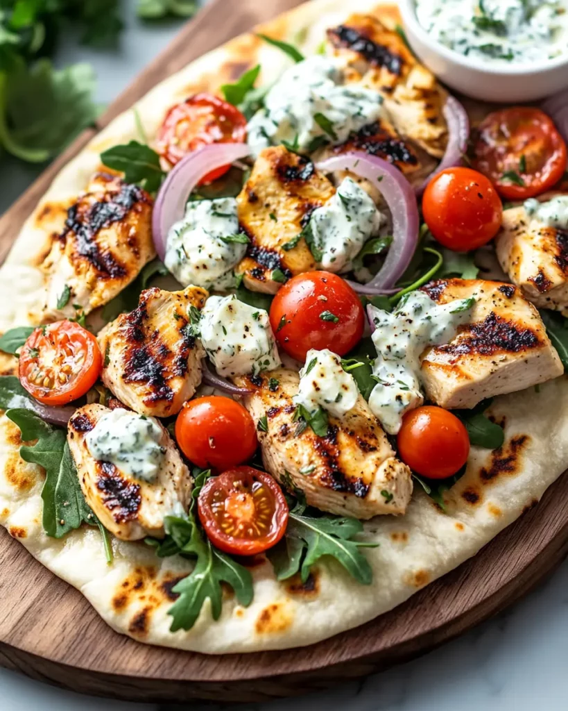 Greek Chicken Flatbread: Irresistibly Fresh and Flavorful Delight ...